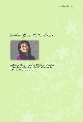 "29: Dihua Yu, MD, PhD" by Dihua Yu MD, PhD